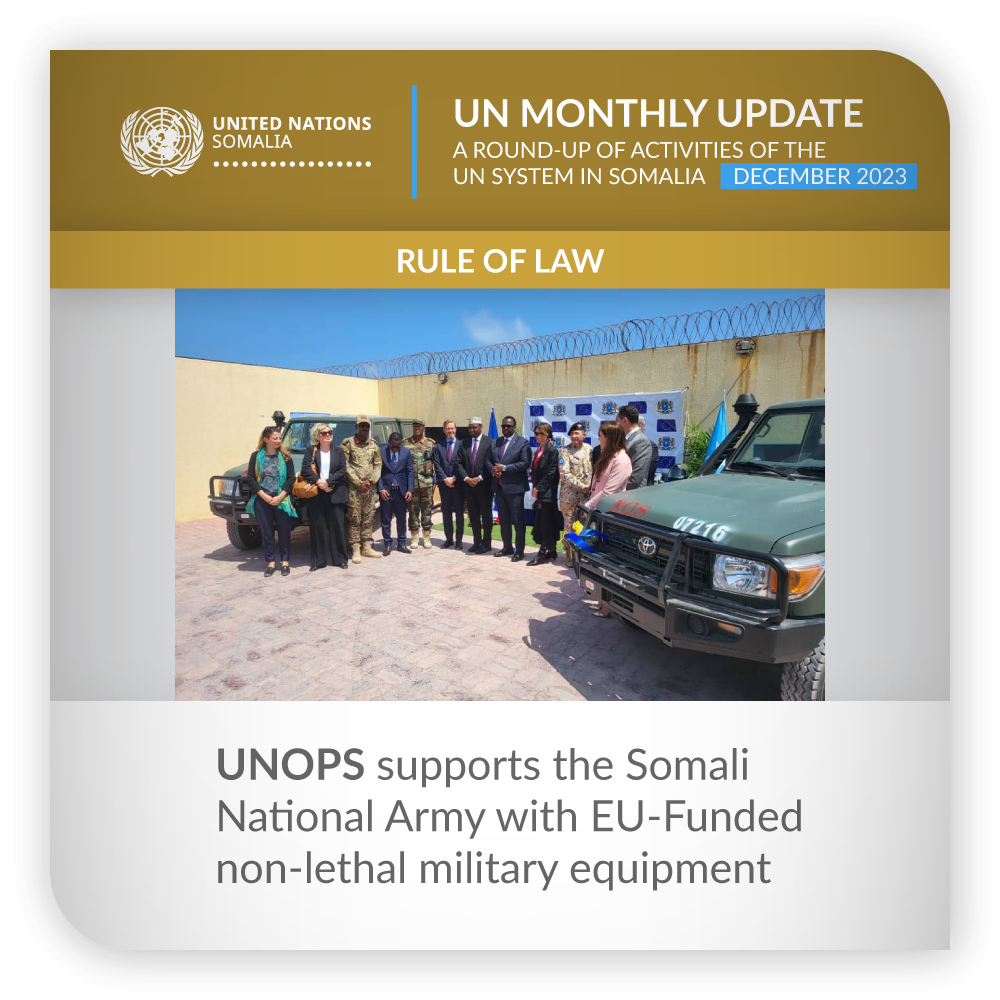A round-up of activities of the UN system in Somalia in December 2023 ...